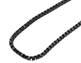 Solitaires 50 Pointer 60 CT AA Black Diamonds Tennis Chain Necklace ...