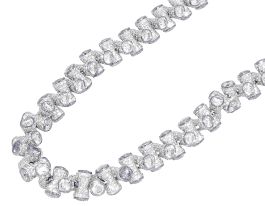 Bezel Set Solitaires 15 Pointer 81.05 CT Diamond Sticks n Stones Chain ...