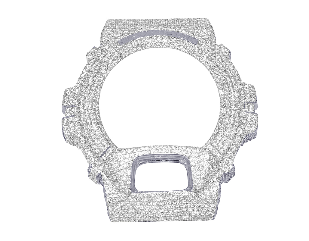 Casio G-Shock 6900 Iced Out Diamond Bezel 9.5CT